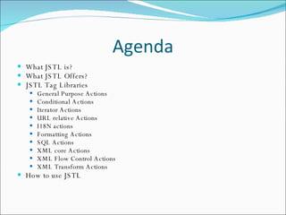 JSP Standart Tag Lİbrary - JSTL | PPT