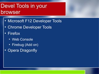 JavaScript Tools and Implementation | PPT
