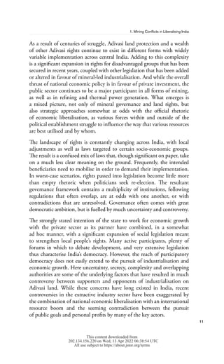 JSTOR paper - Mining Conflicts in Liberalising India.pdf