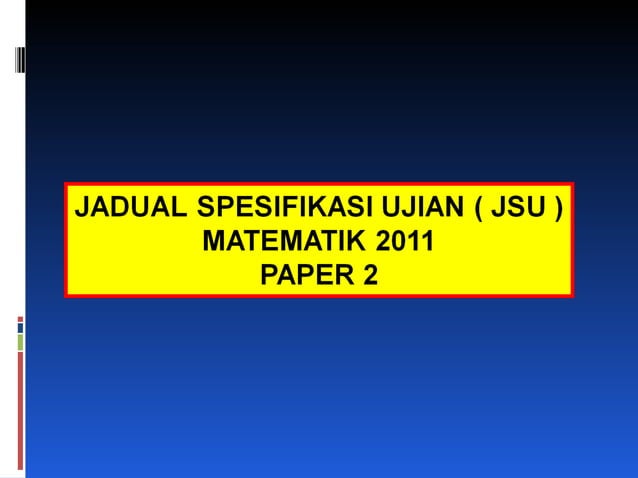 Jsu m3 paper 2 and skima | PPT
