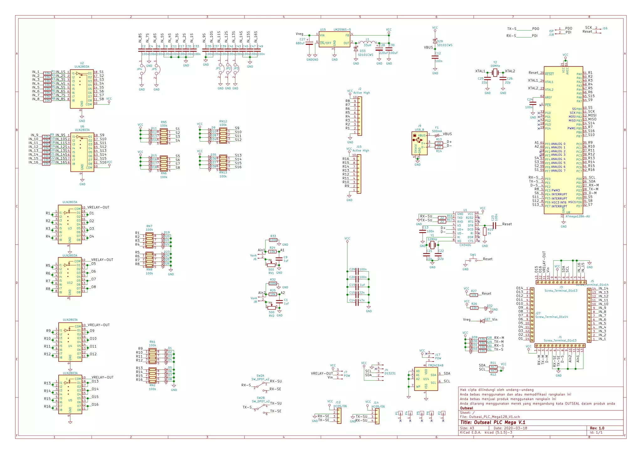 Arduino: Outseal PLC Mega128 v1 | PDF