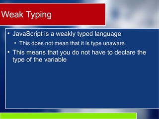 JavaScript Variables | PPT