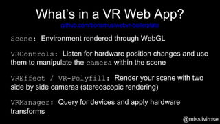 JSConfBP JavaScript for VR | PPT | Free Download