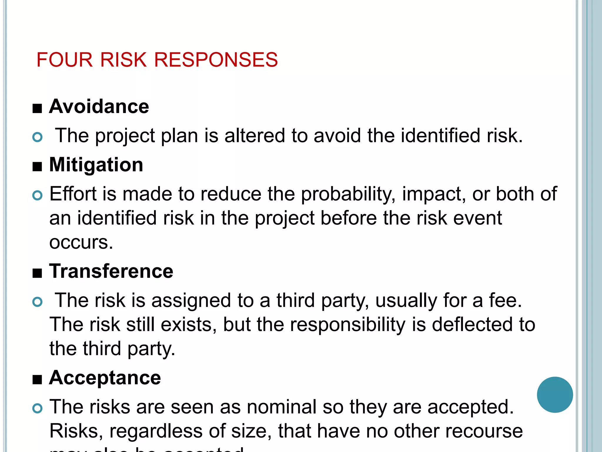Project risk management | PPTX