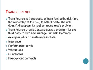 Project risk management | PPTX