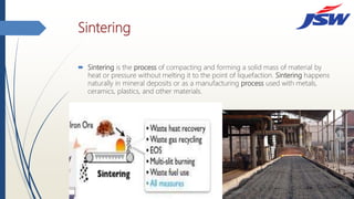 JSW- Steel Plant -Operation process -TMT | PPTX