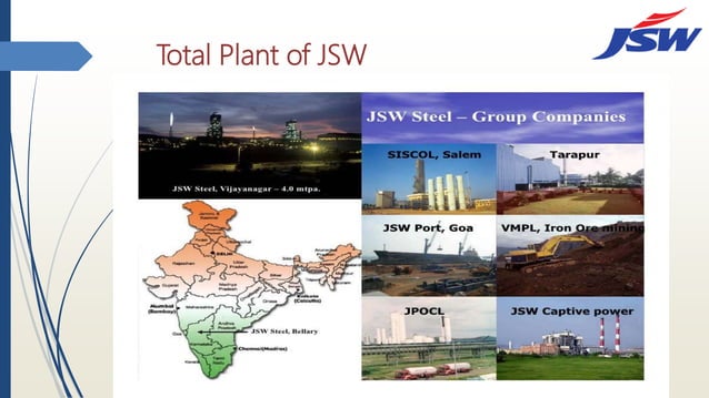 JSW- Steel Plant -Operation process -TMT | PPTX | Commodities | Economy