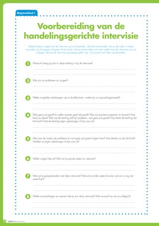 Jsw artikel handelingsgerichte intervisie | PDF