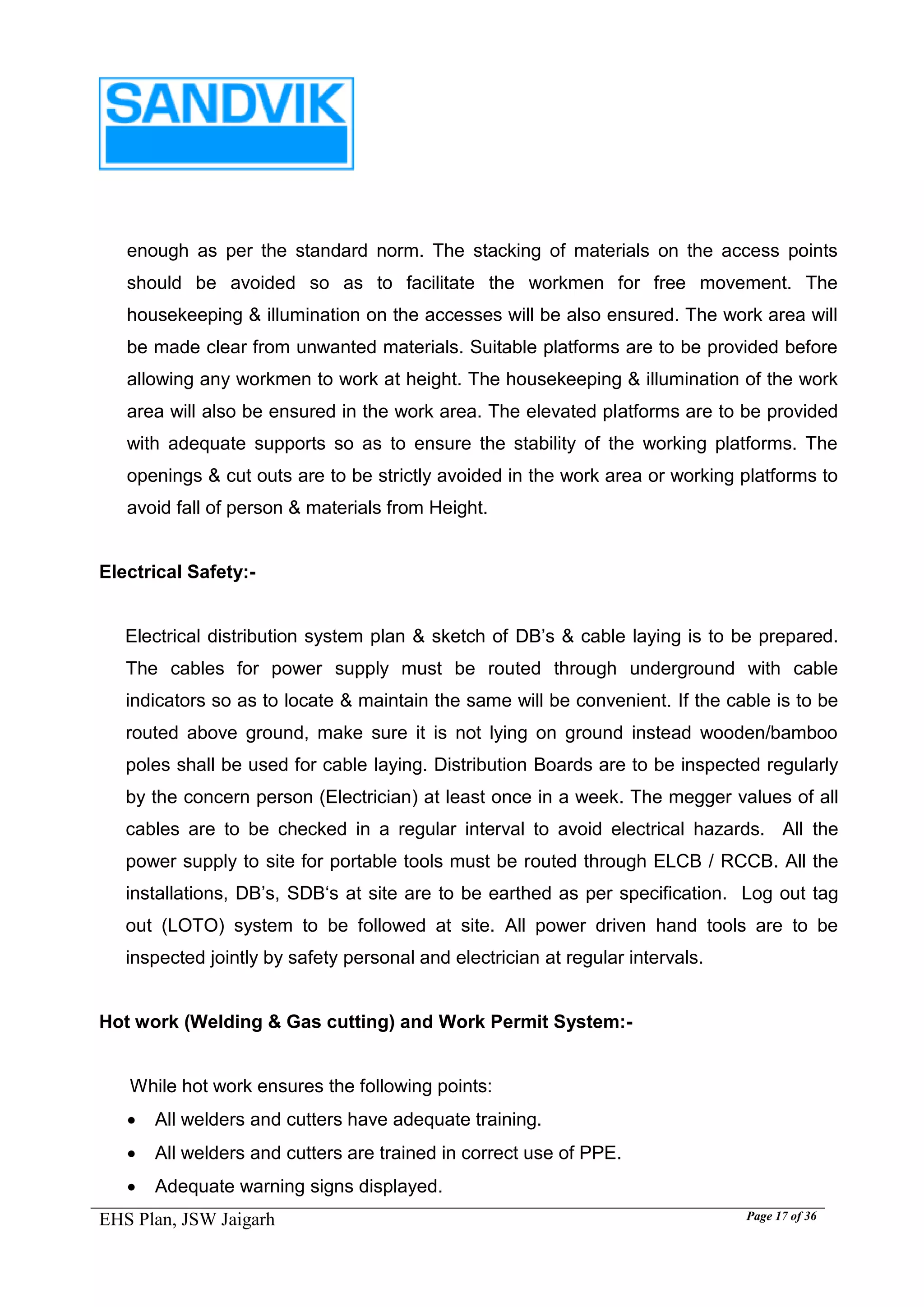 Project EHS Plan | PDF