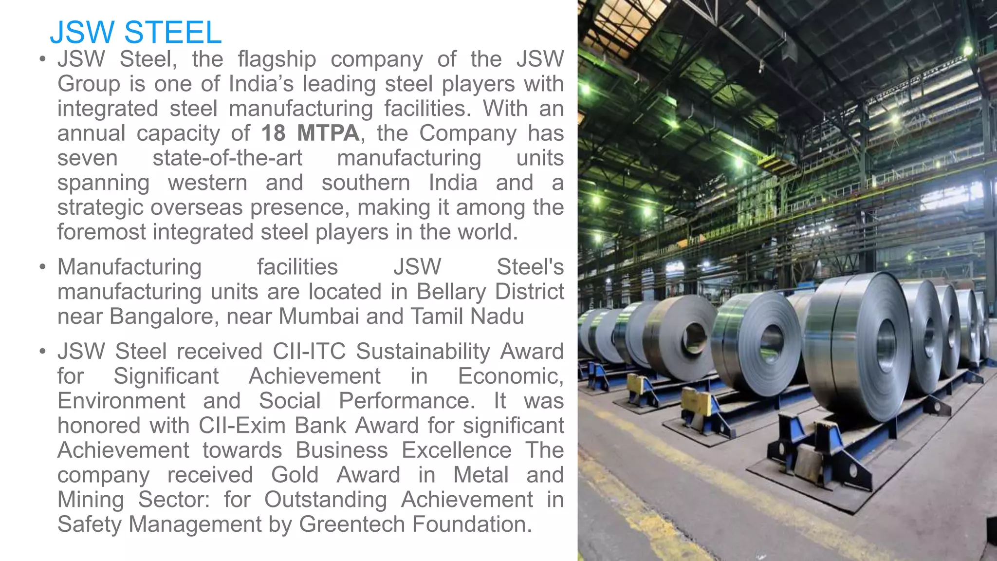 JSW STEEL LTD.PRESENTATION | PPTX