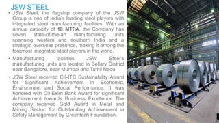 JSW STEEL LTD.PRESENTATION | PPTX