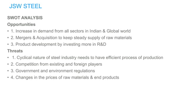 JSW STEEL LTD.PRESENTATION | PPTX
