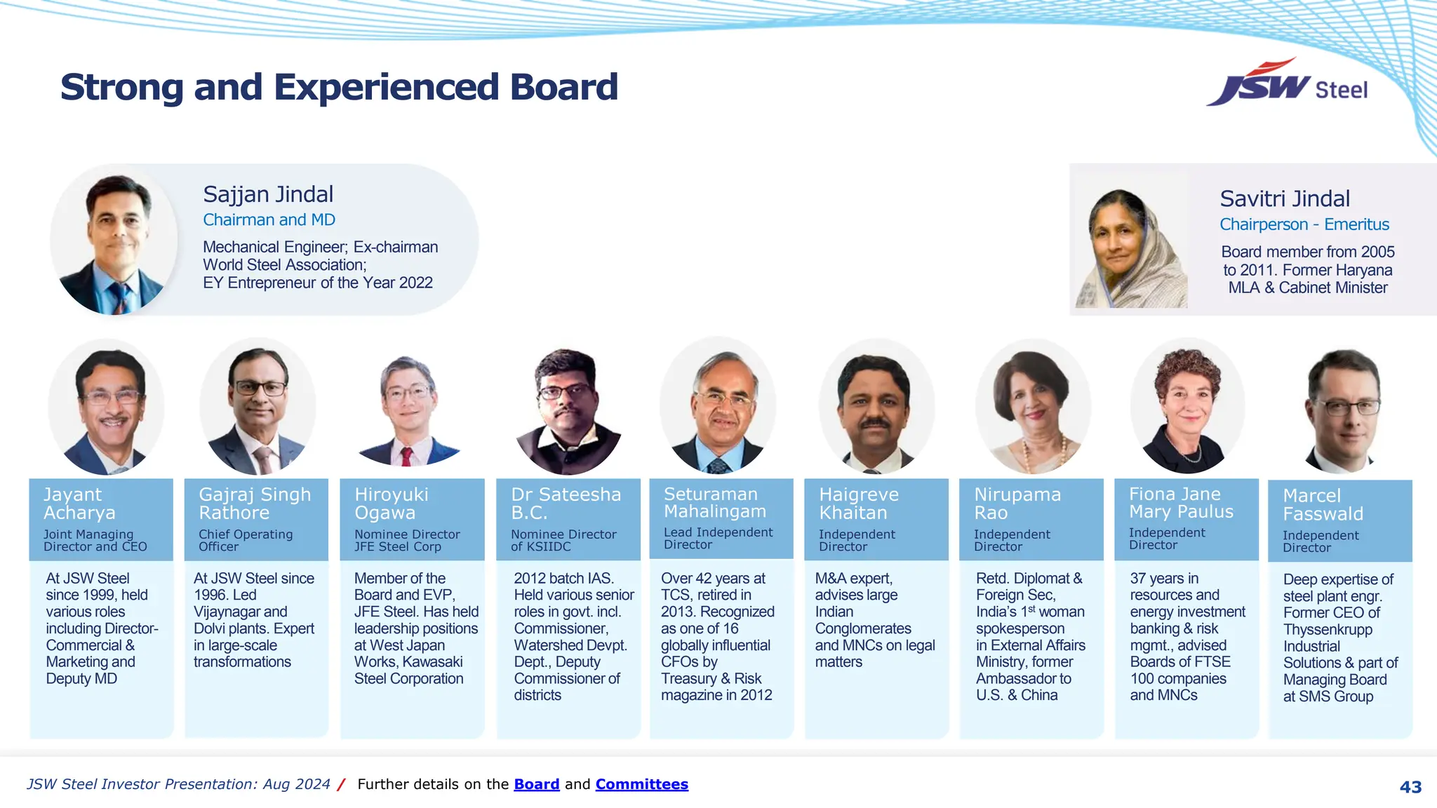 JSWSteel_Investor-ppt-Aug24_vF presentation | PDF