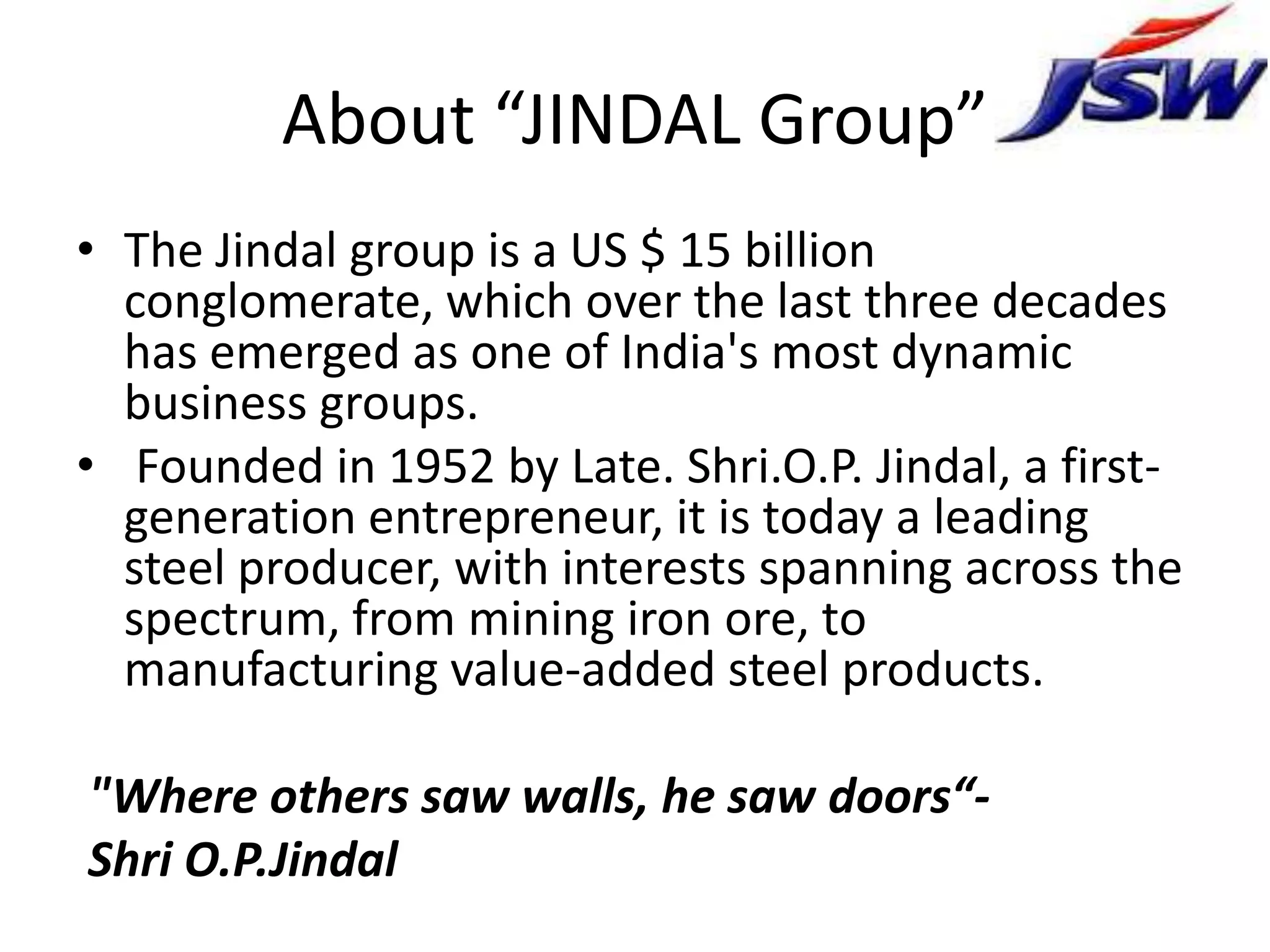 JSW Steel Ltd. | PPTX