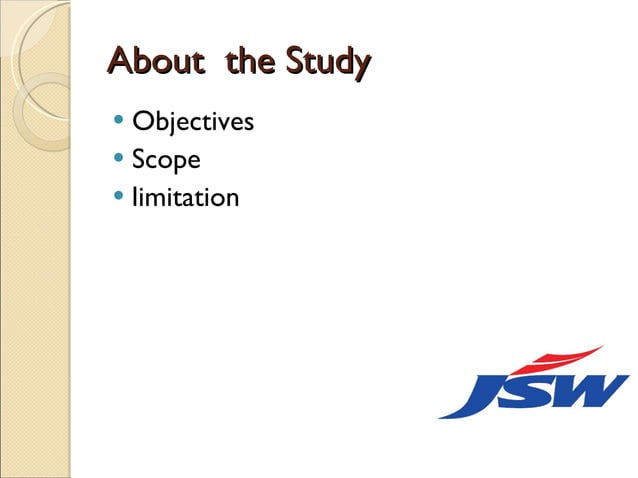 Jsw steel works | PPT