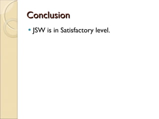 Jsw steel works | PPT
