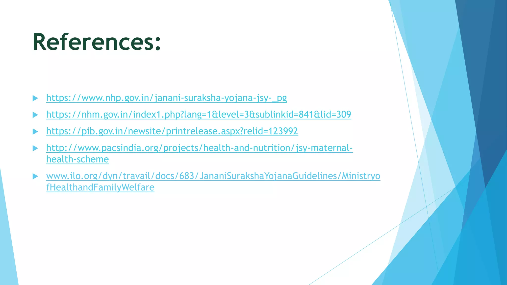 Jsy (Janani Suraksha Yojana) | PPTX