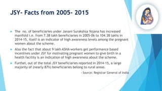 Jsy (Janani Suraksha Yojana) | PPTX