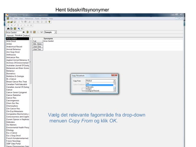 Om tidsskriftsynonymer | PPT
