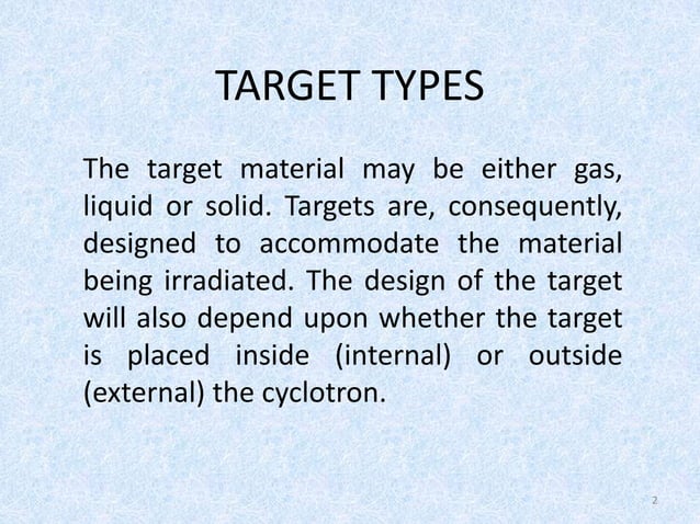 PET - Cyclotron Targetry: Operation & Maintenance | PDF