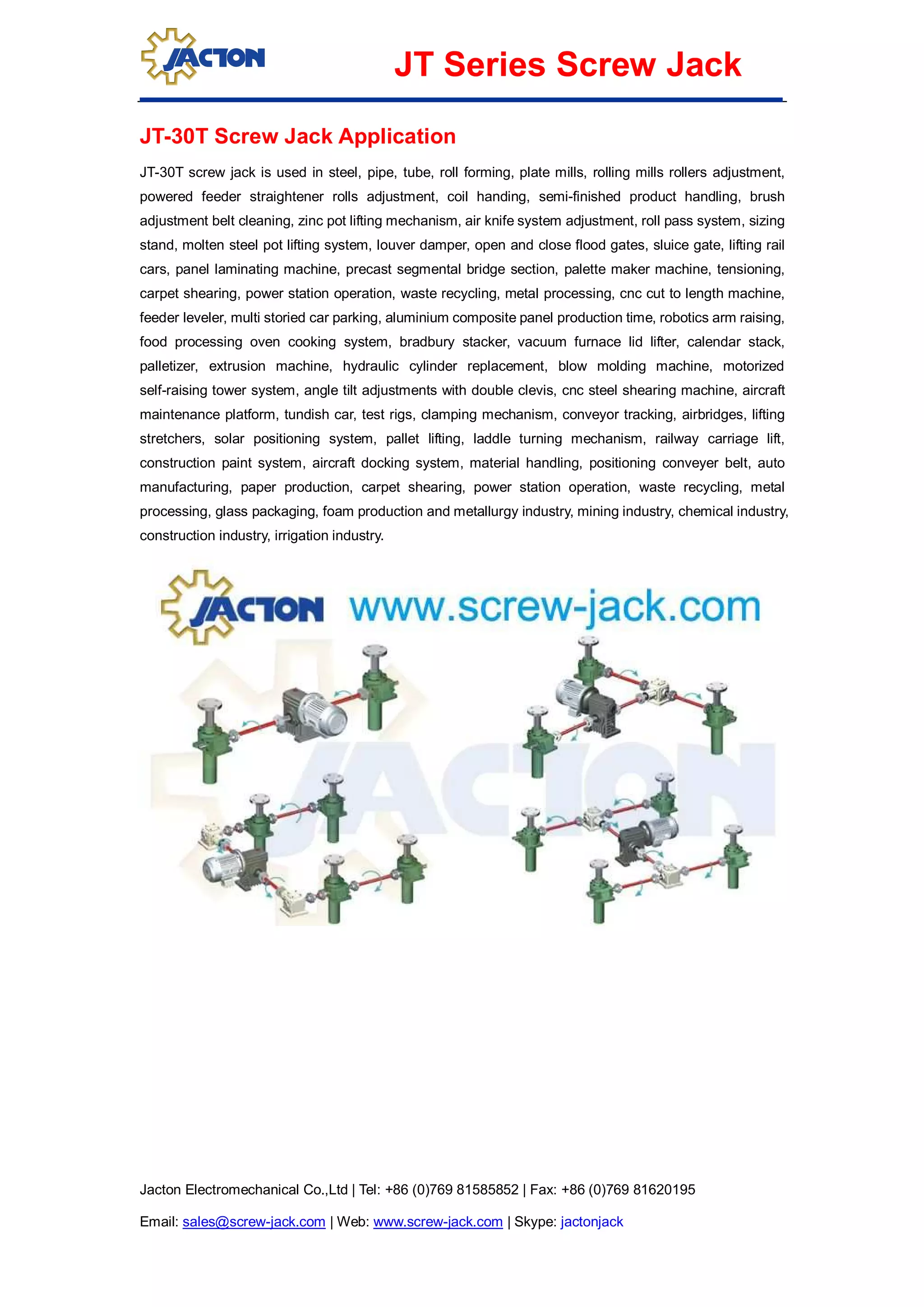 Jt 30 t screw geared hoist,30 ton screw jack assembly drawing,30 tonnes ...