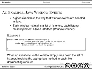 Container Classes | PDF