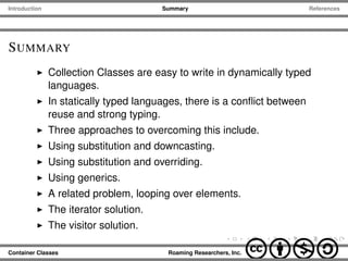 Container Classes | PDF
