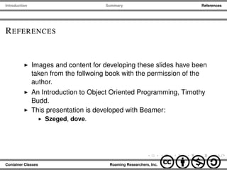 Container Classes | PDF