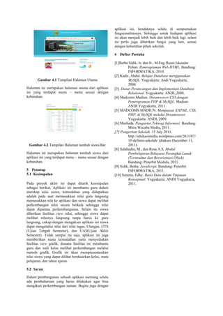 Jta sistem informasi pengolahan nilai berbasis web | PDF