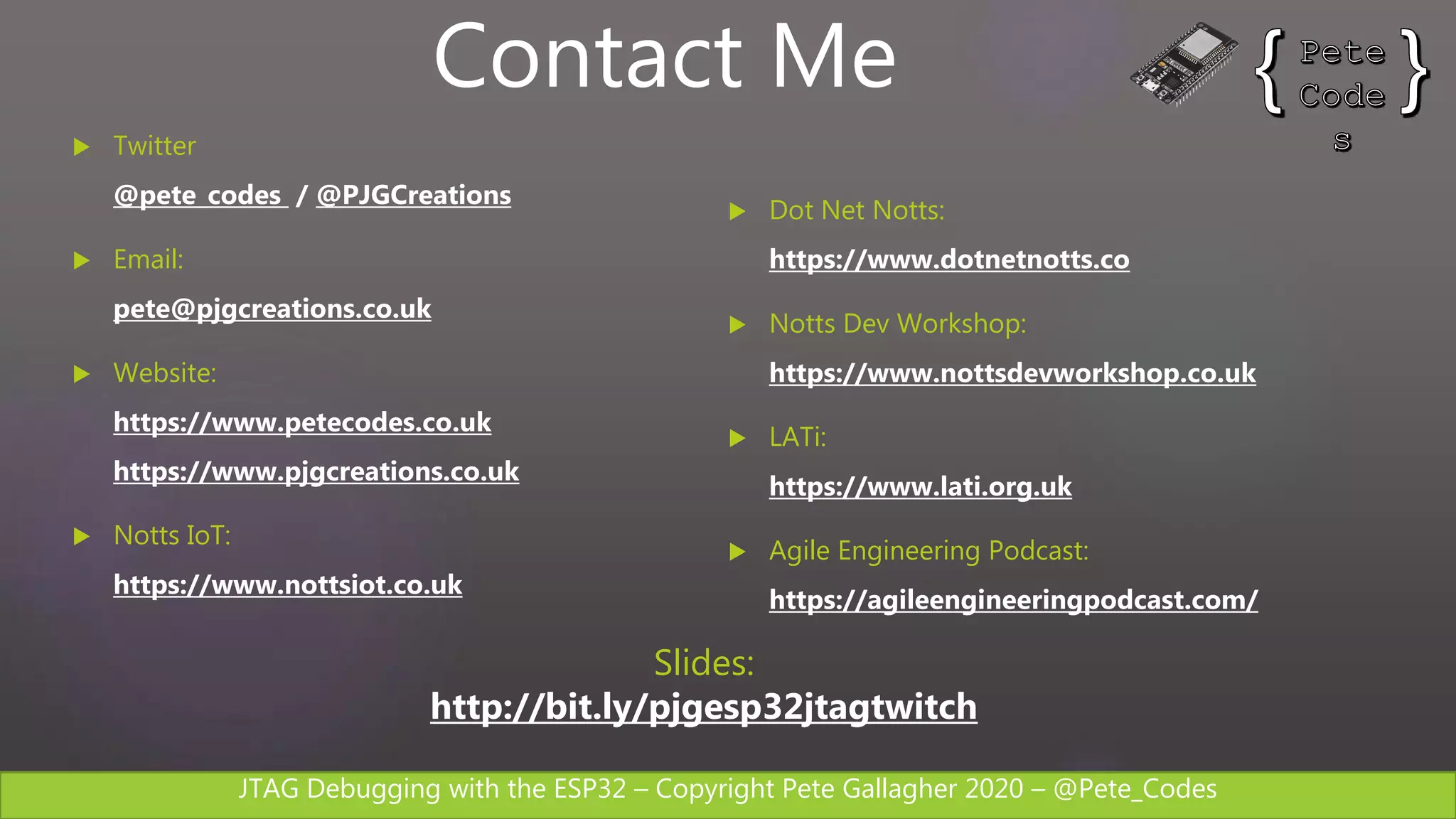 JTAG Debugging with the ESP32, Visual Micro and PlatformIO | PPTX