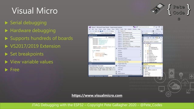 JTAG Debugging with the ESP32, Visual Micro and PlatformIO | PPTX