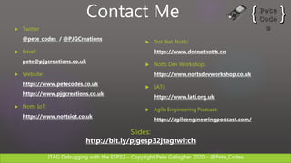 JTAG Debugging with the ESP32, Visual Micro and PlatformIO | PPTX