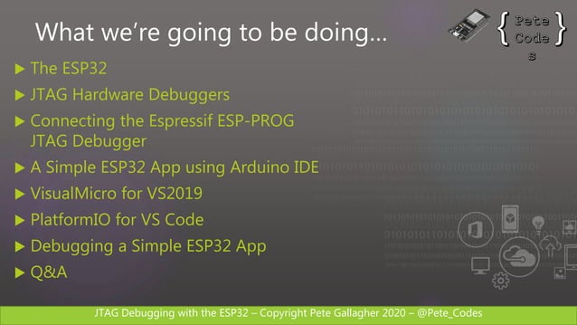 Jtag Debugging With The Esp32 Visual Micro And Platformio Ppt