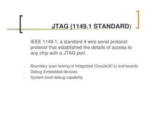 Jtag presentation | PDF | Computer Peripherals | Computing
