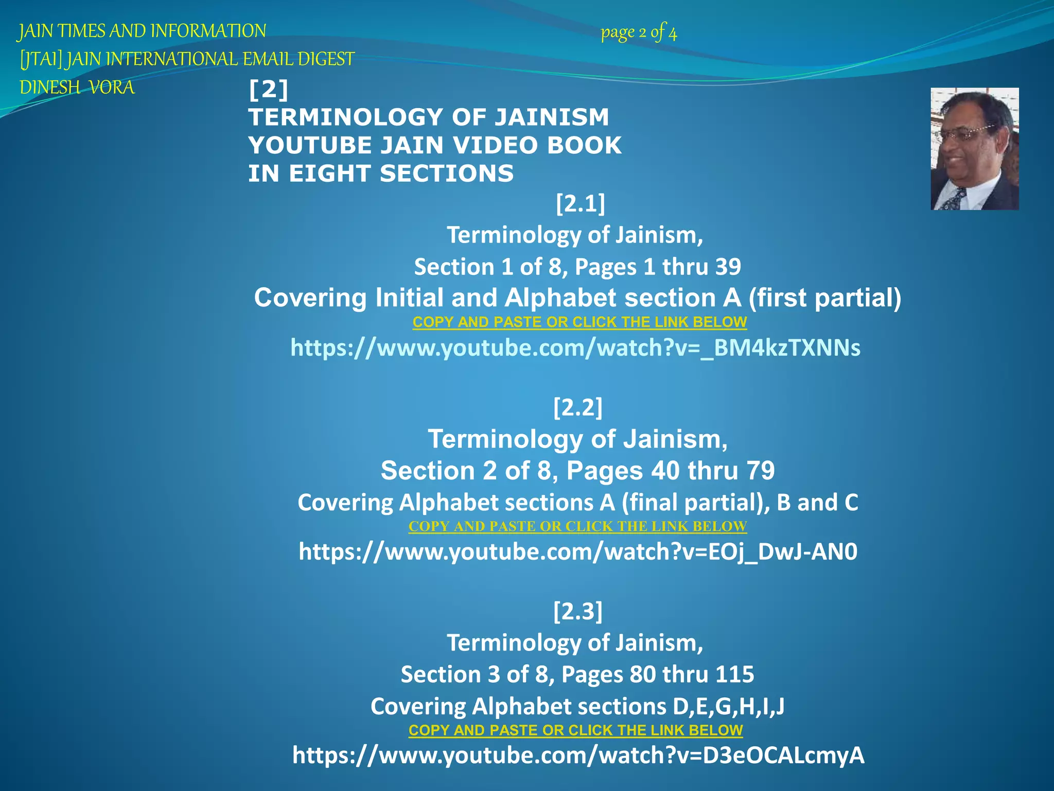 TERMINOLOGY OF JAINISM GUIDANCE | PPTX
