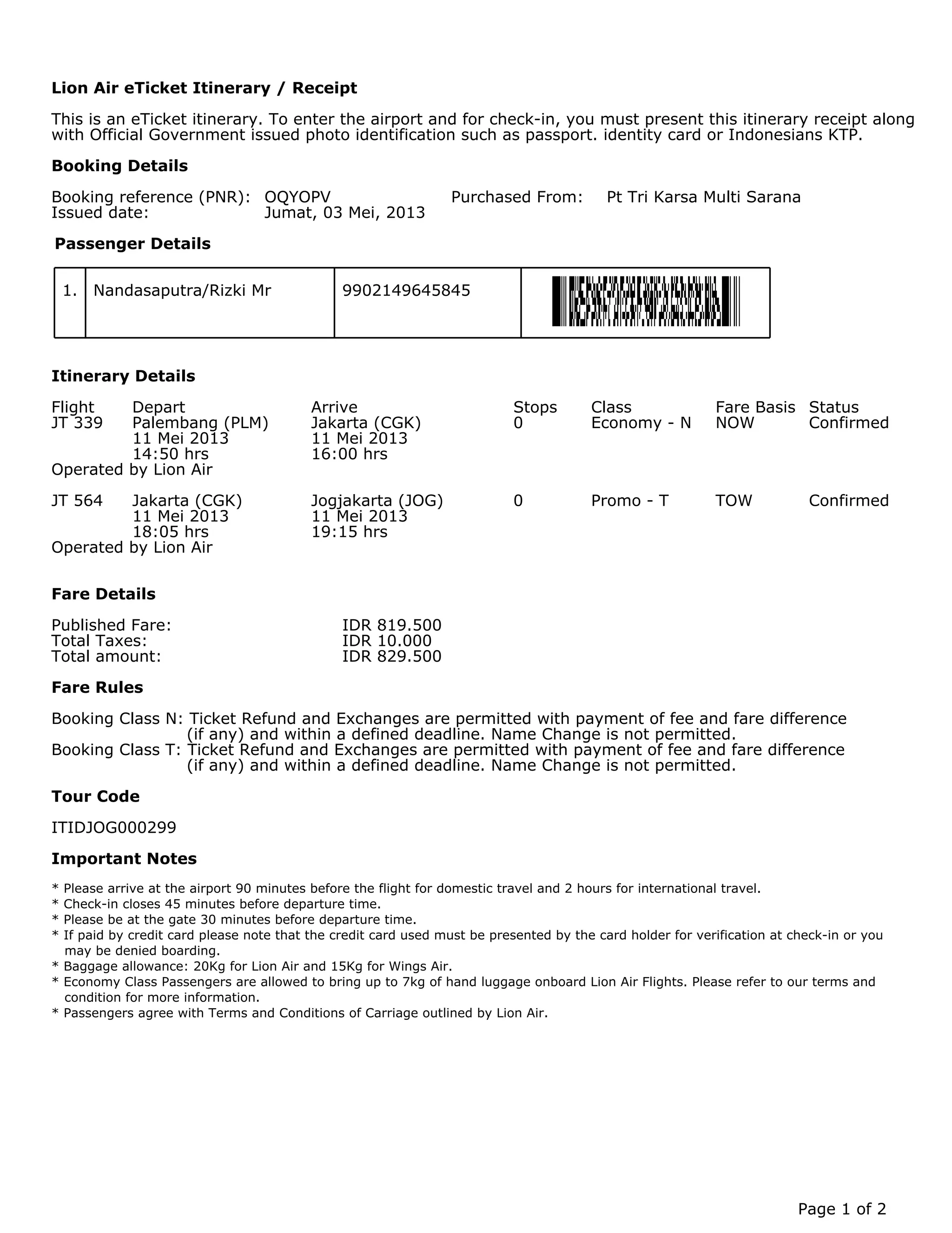 Jt an mr rezki nanda saputra plm jog 11 may | PDF