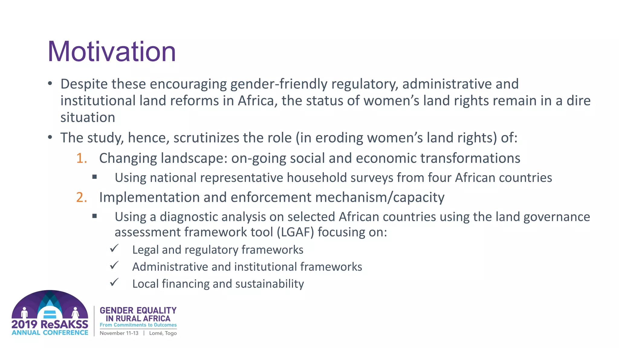 Women's land rights in Africa | PPTX