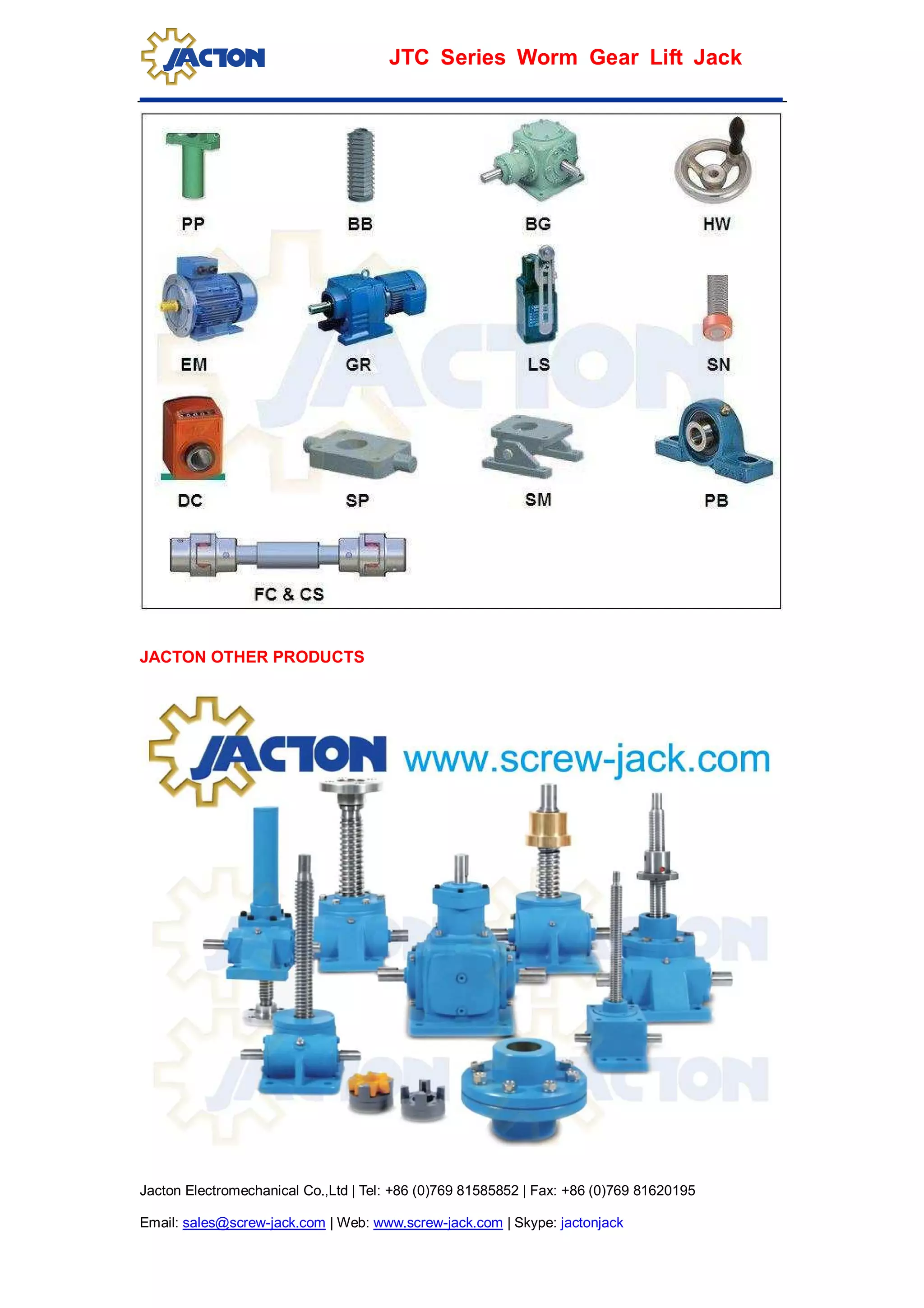 Jtc100 worm gear screw lifter,10t screw jack worm gear unit,10 ton worm ...
