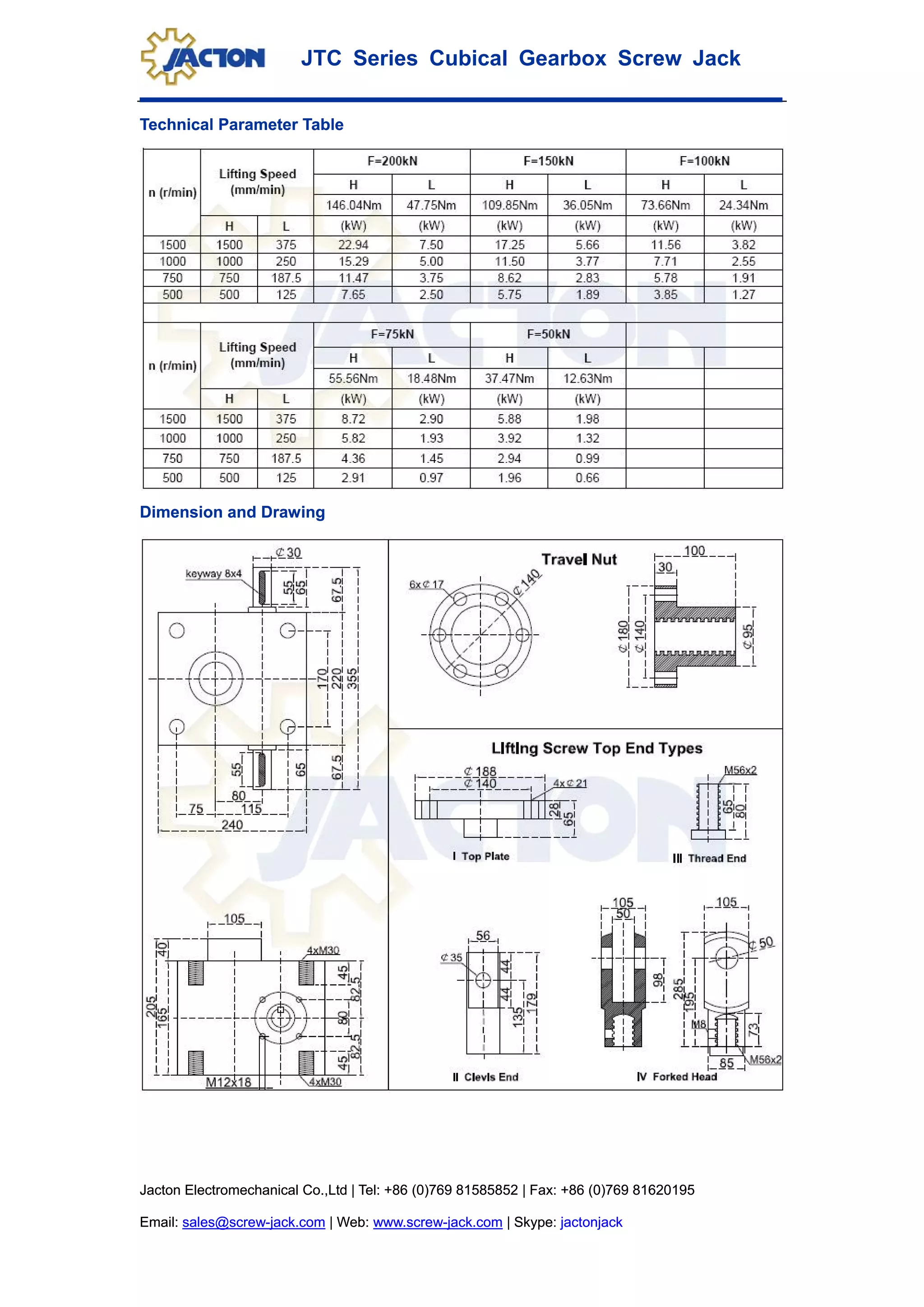 20 ton screw jack,jtc200 model worm gear screw jack load 200kn,20 ...