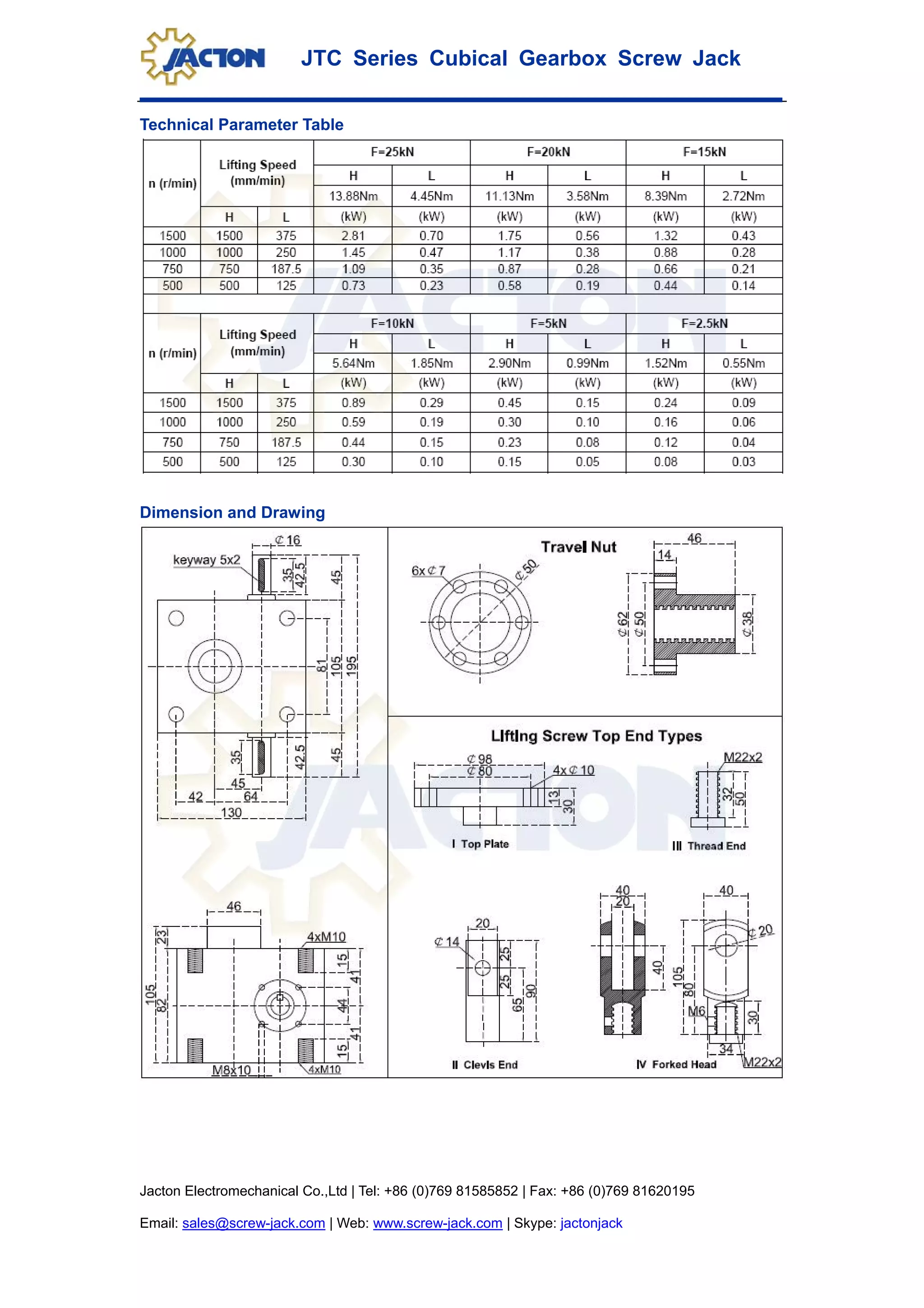 JTC25 model 2.5 ton worm gear screw jack,precision positioning lifting ...