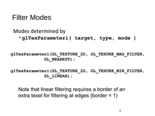 OpenGL Texture Mapping | PPT | 3-D Graphics | Computer Software and Applications