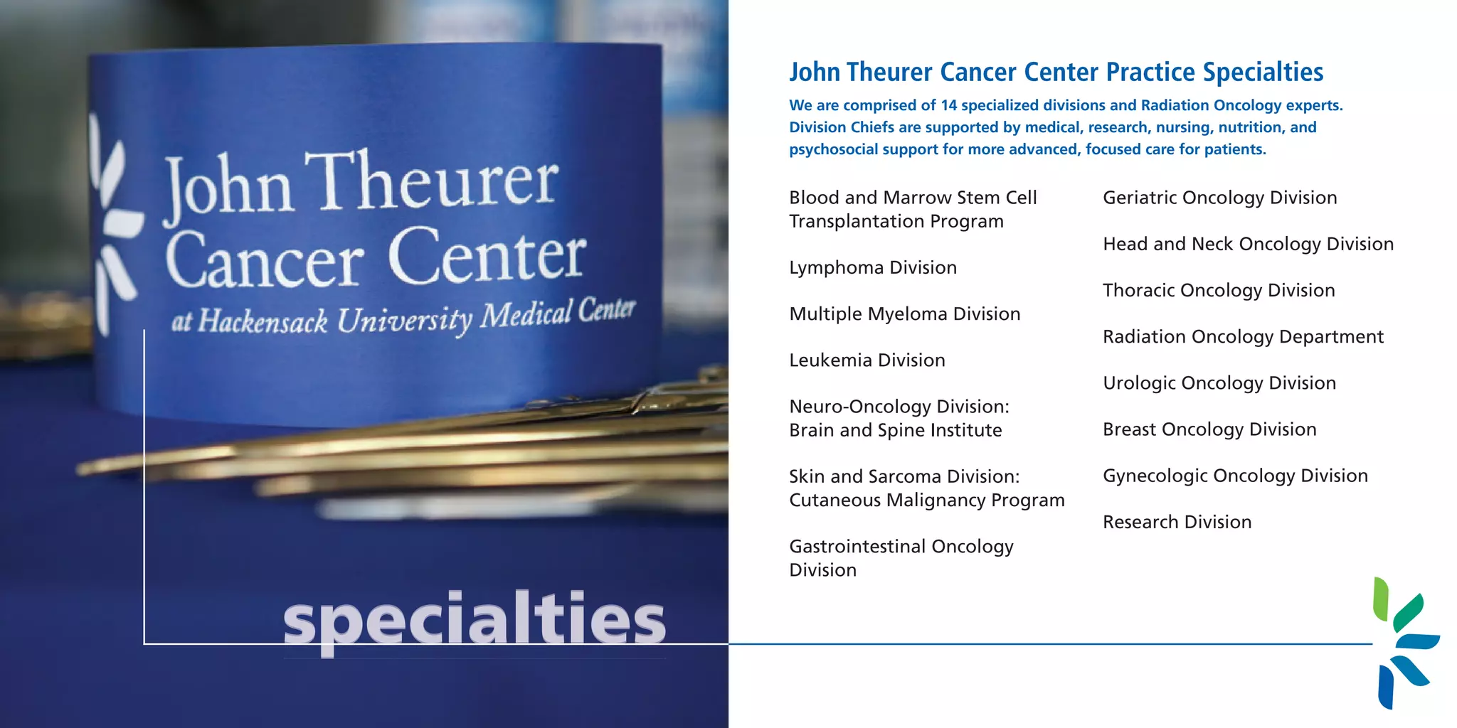 John Theurer Cancer Center at Hackensack University Medical Center | PDF