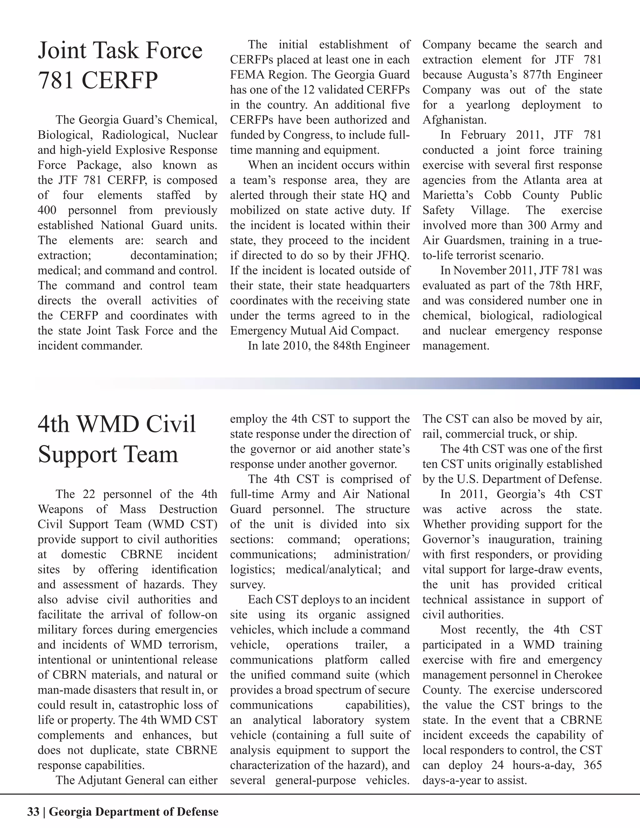 Jtf 781 and 4th cst | PDF | War and Conflicts