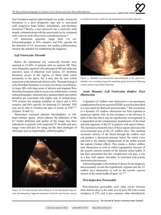 The role of Echocardiography In coronary artery disease and Acute ...