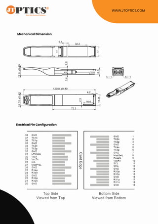 200G QSFP56 Optical Transceiver Data Sheet By JTOPTICS | PDF