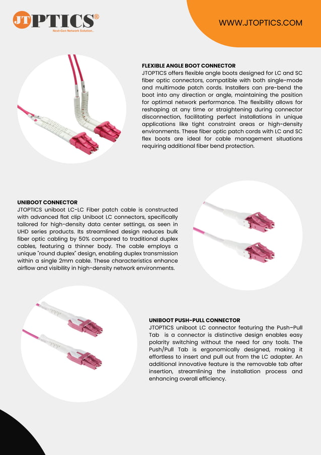 Optical Patch Cords LC, SC Patch Cables Data Sheet By JTOPTICS | PDF