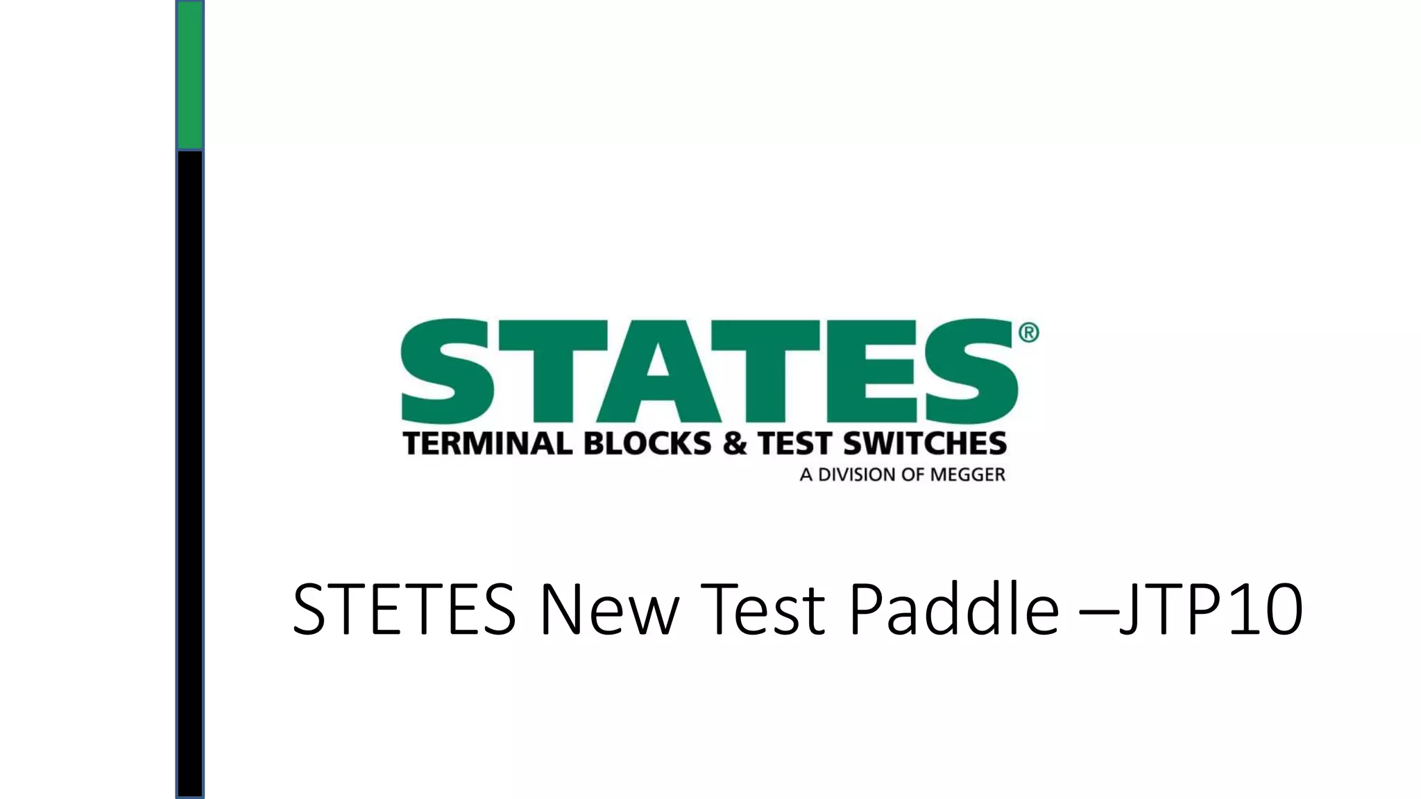 STATES New Test Paddle – JTP10 | PPTX