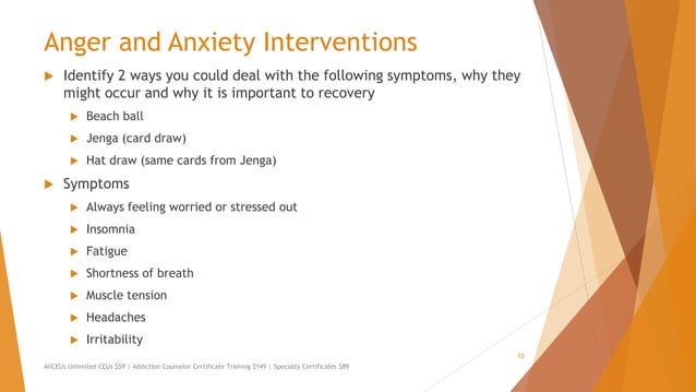 Anger and Anxiety Group Interventions | PPT
