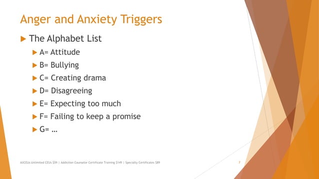 Anger and Anxiety Group Interventions | PPT