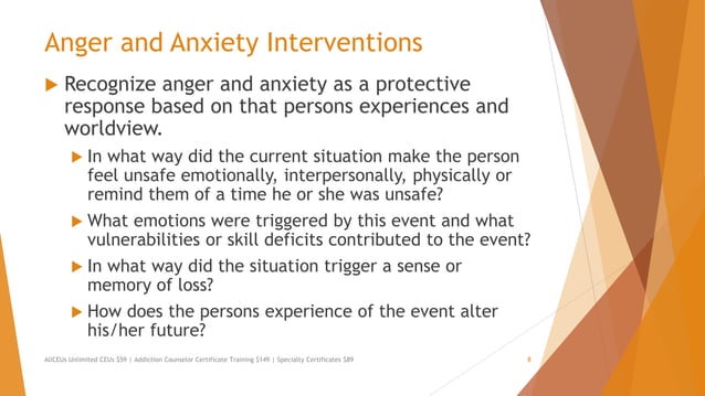 Anger and Anxiety Group Interventions | PPT